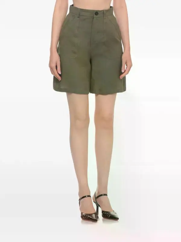 EMME Linen Tailored Bermuda Shorts