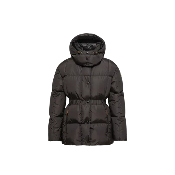 Moncler Agneux Hooded Short Down Jacket - Black