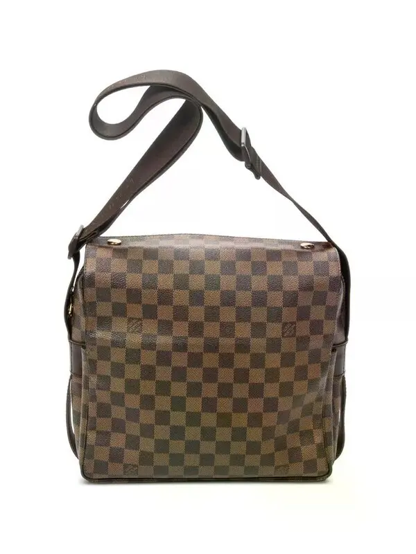 LOUIS VUITTON Naviglio Damier Ebène Shoulder Bag - Brown