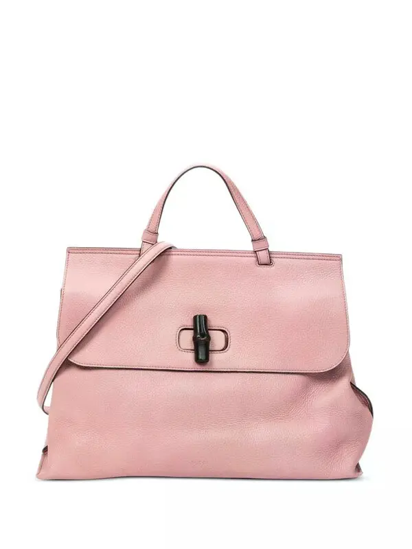 Gucci Bamboo Daily Large Shoulder Bag - Pink