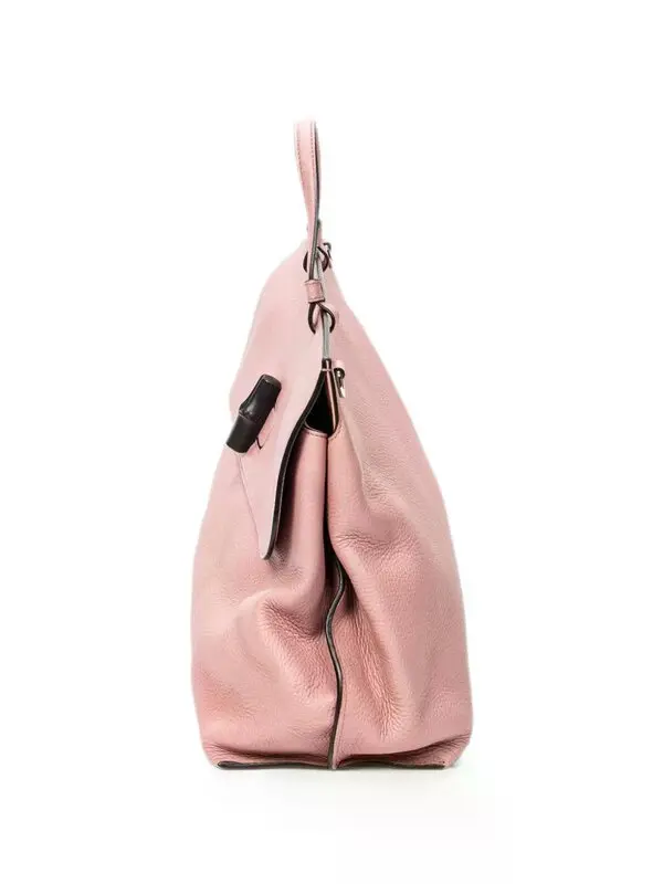 Gucci Bamboo Daily Large Shoulder Bag - Pink