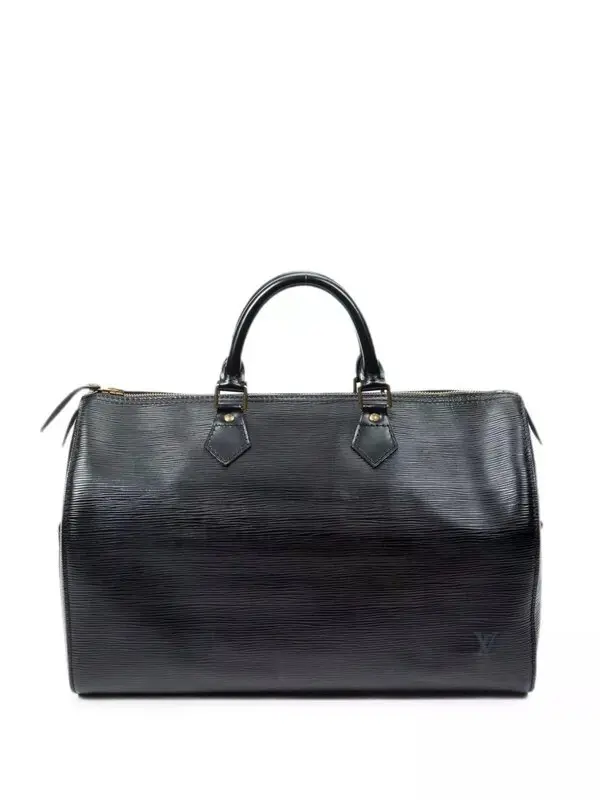 LOUIS VUITTON Epi Speedy 35 Travel Bag - Black