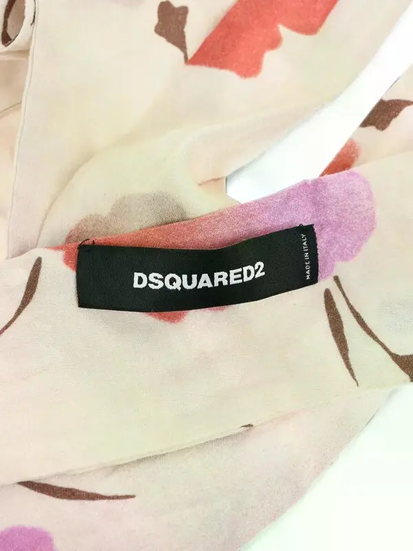 Dsquared2 Floral-print Silk Scarf