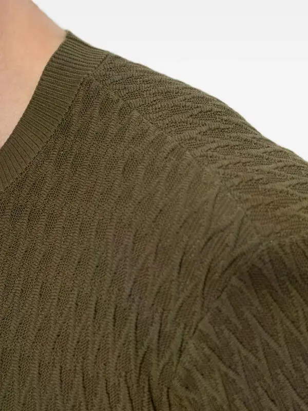 Emporio Armani Textured Short-sleeve T-shirt