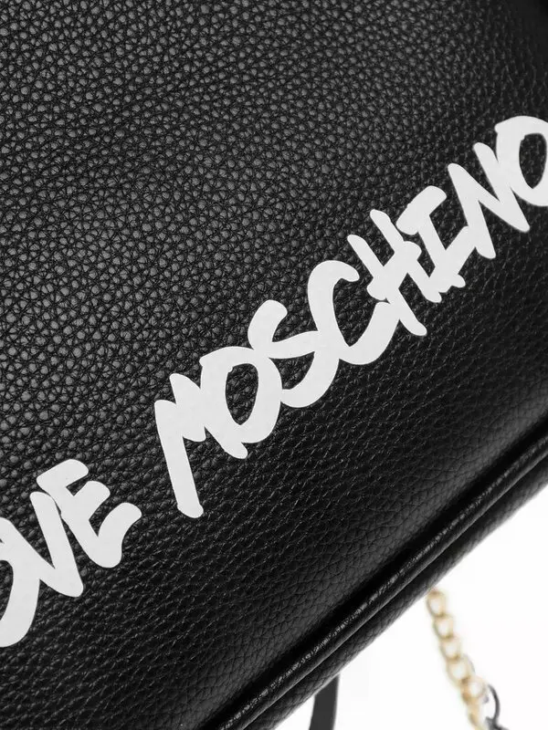 Moschino Love Logo-print Clutch Bag - Black