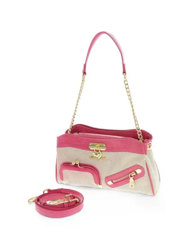 Moschino Crocodile-effect Shoulder Bag