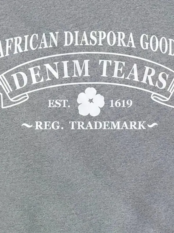 DENIM TEARS Logo Print Crew Neck Sweatshirt