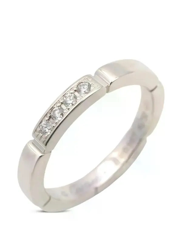 Cartier 18kt White Gold Diamond Maillon Panthère Ring