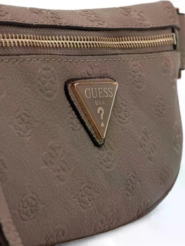 Guess Devon Logo-debossed Belt Bag - Brown