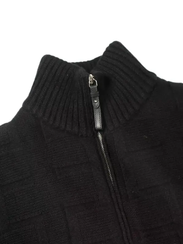 Hermès High-neck Long-sleeve Zip-up Jacket