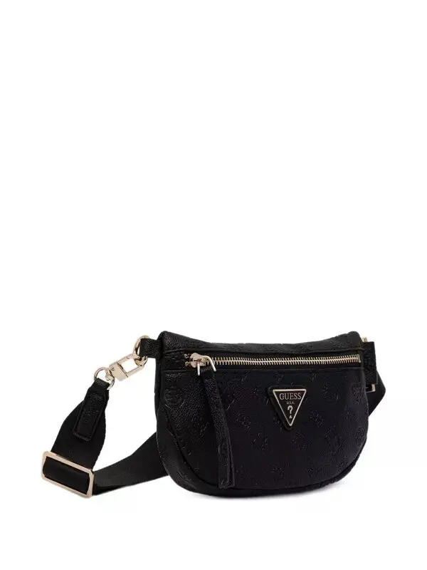 Guess Devon Logo-debossed Belt Bag - Black