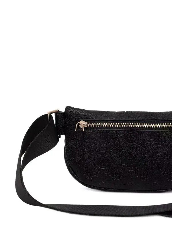 Guess Devon Logo-debossed Belt Bag - Black