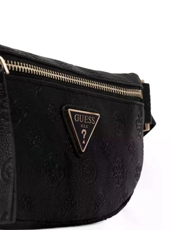 Guess Devon Logo-debossed Belt Bag - Black
