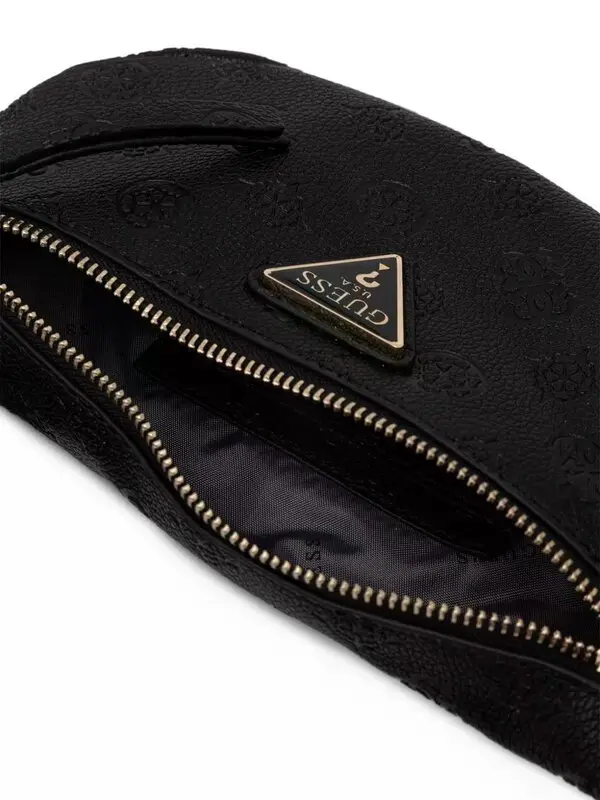 Guess Devon Logo-debossed Belt Bag - Black