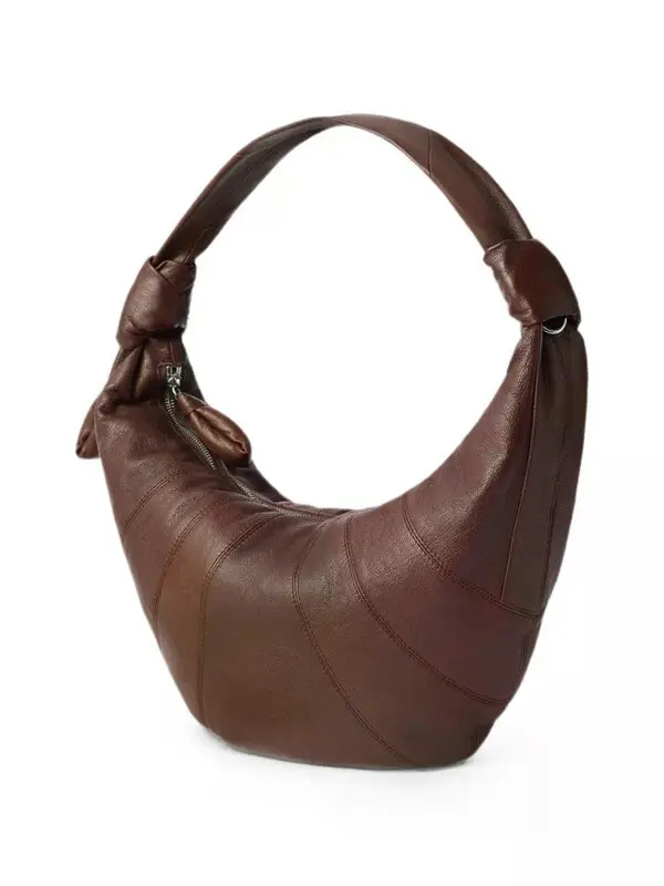 LEMAIRE Fortune Croissant Bag In Goat Leather - Brown
