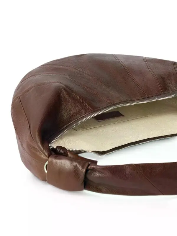 LEMAIRE Fortune Croissant Bag In Goat Leather - Brown