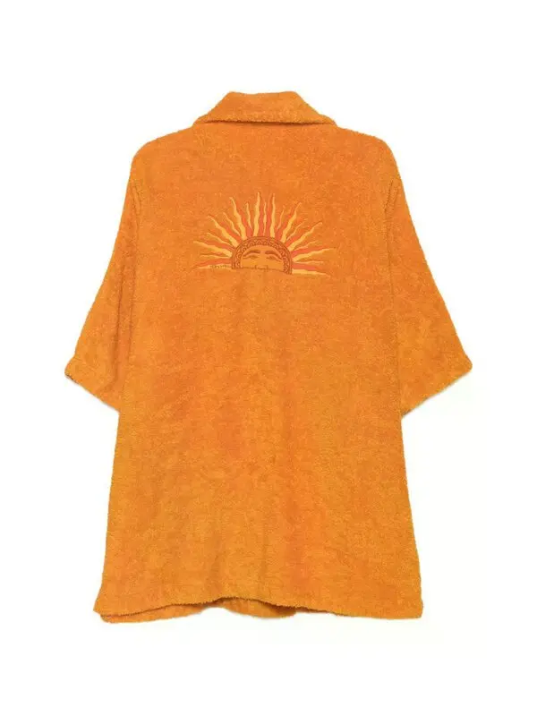 Hermès 2000s Embroidered Cotton Bathrobe