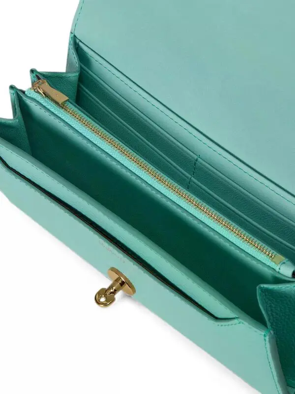 Mulberry Small Darley Grained Leather Wallet - Blue