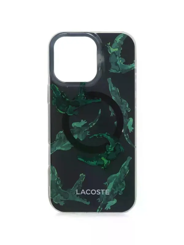 Lacoste Crocodile-print Iphone 16 Case