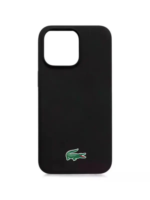 Lacoste Logo-patch Iphone 15 Case - Black