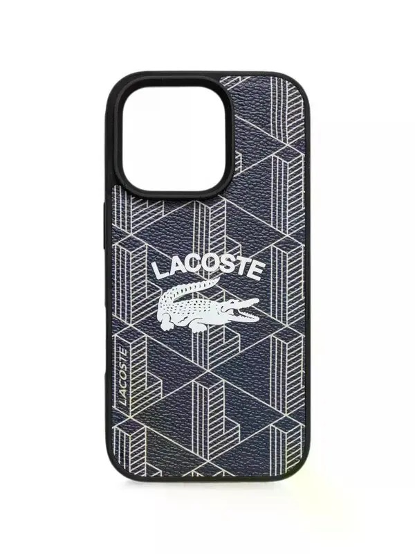 Lacoste Logo-print Geometric-pattern Iphone 16 Case