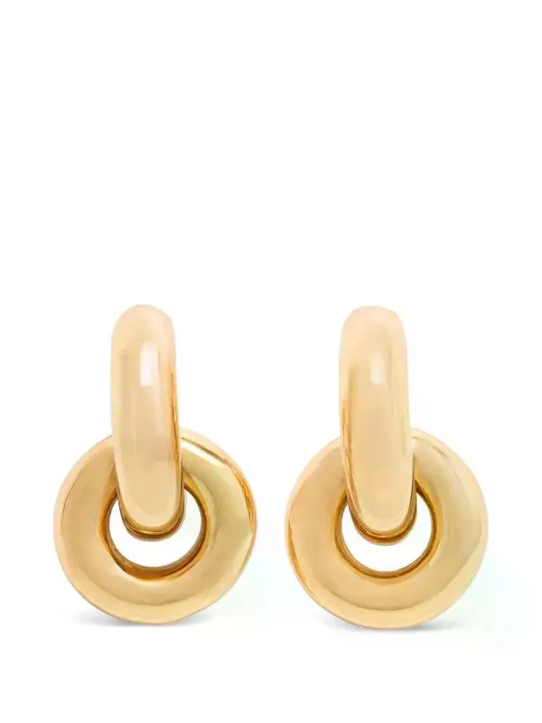 Dkny Alani Interlocking Hoop Earrings - Gold