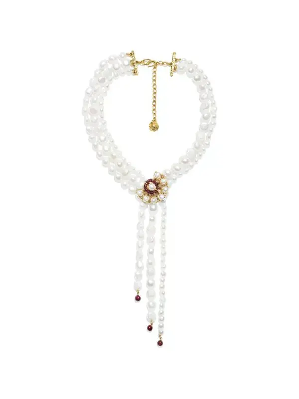 GOOSSENS Perles Baroques Tie Necklace - Gold