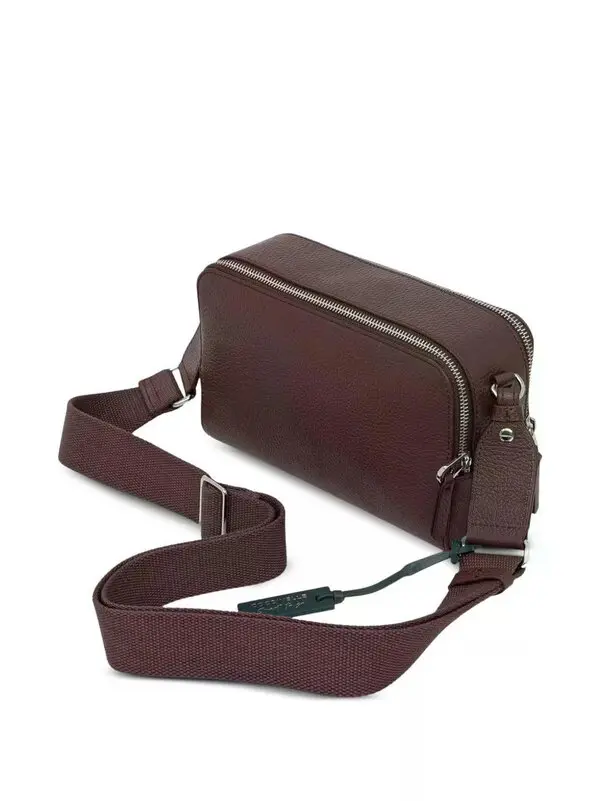 COCCINELLE Grained Leather Messenger Bag