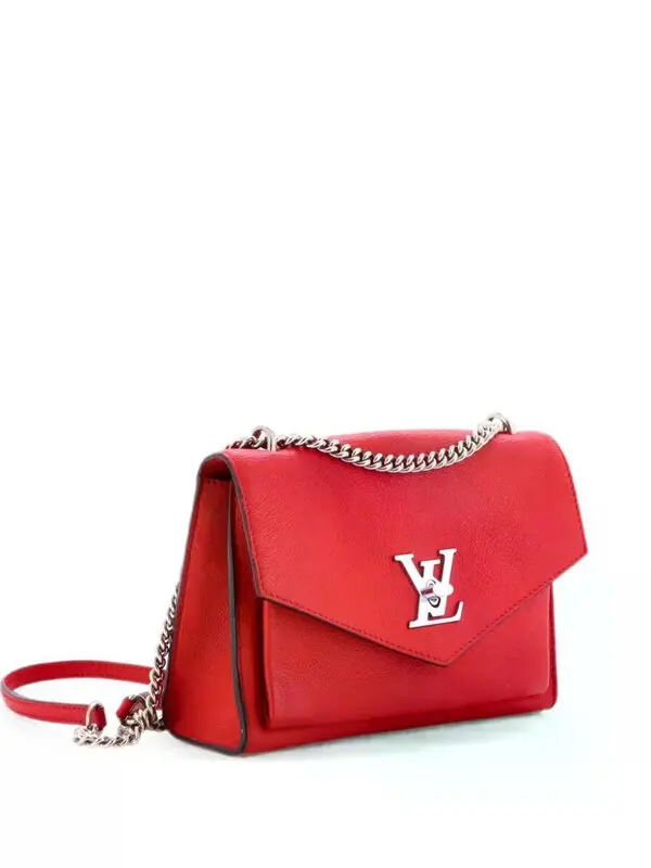 LOUIS VUITTON Mylockme Handbag Leather Bb Crossbody Bag - Red