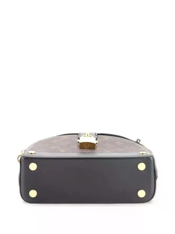 LOUIS VUITTON Bento Box Handbag Reverse Monogram Canvas Shoulder Bag - Black