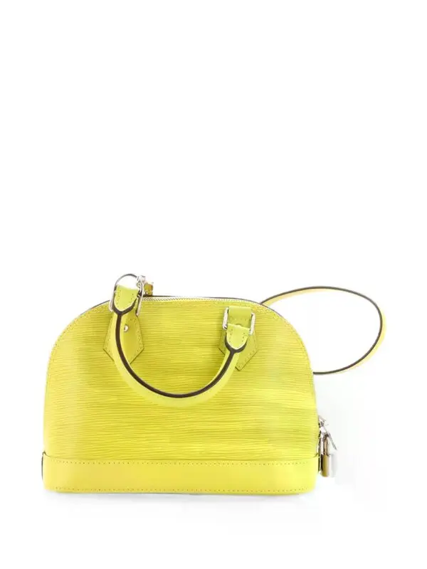 LOUIS VUITTON Alma Handbag Epi Leather Satchel - Yellow