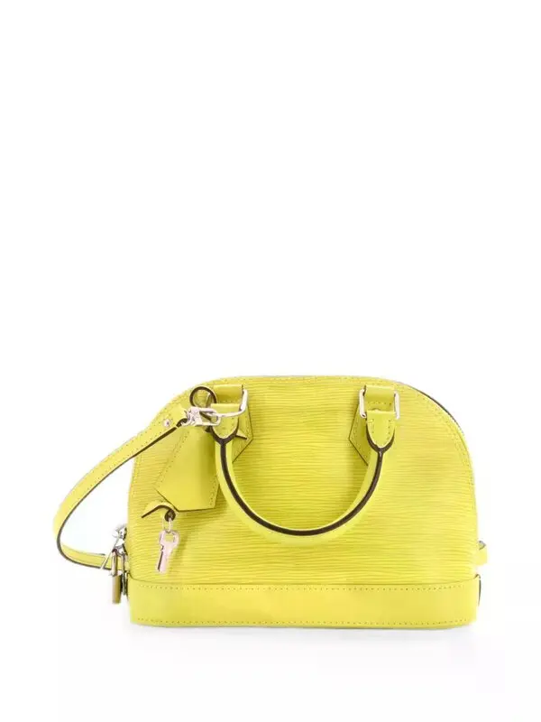 LOUIS VUITTON Alma Handbag Epi Leather Satchel - Yellow