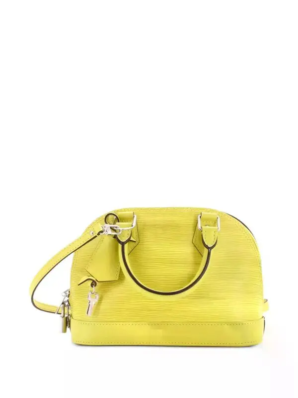 LOUIS VUITTON Alma Handbag Epi Leather Satchel - Yellow