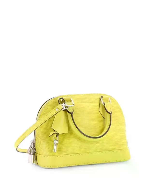 LOUIS VUITTON Alma Handbag Epi Leather Satchel - Yellow