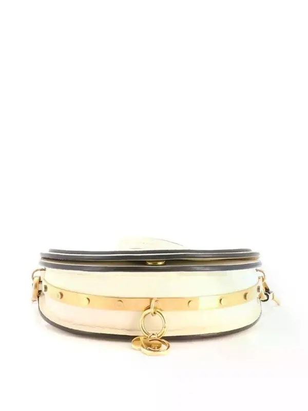 Chloé Nile Leather Mini Crossbody Bag - White
