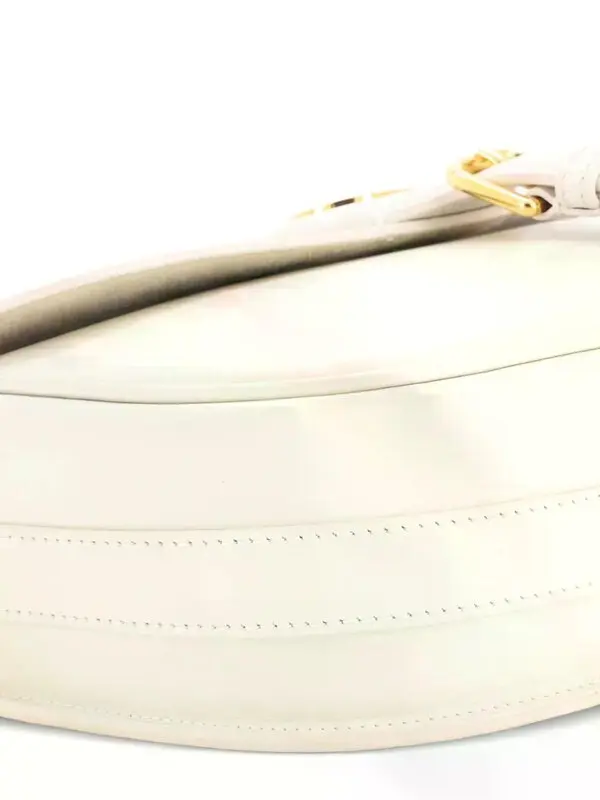 Dior Bobby Flap Bag Leather Medium Crossbody Bag - White