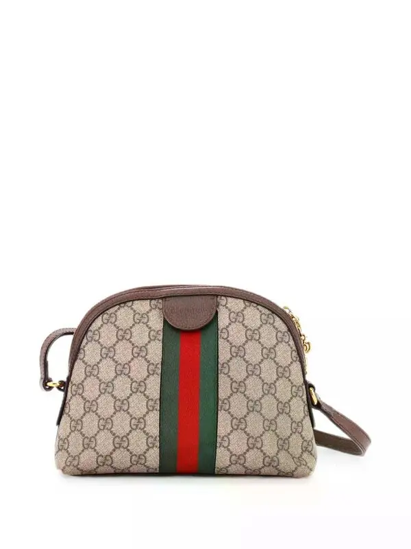 Gucci Ophidia Gg Coated Canvas Shoulder Bag - Brown