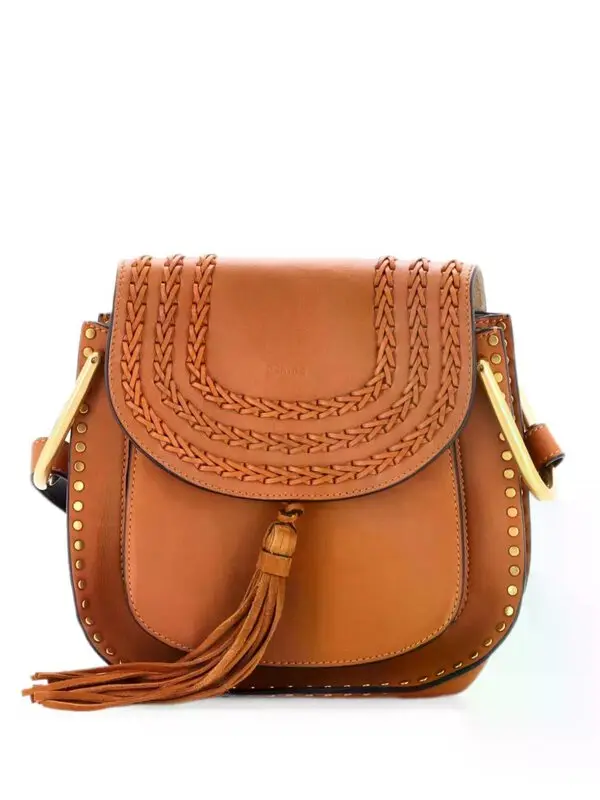 Chloé Hudson Handbag Whipstitch Leather Small Crossbody Bag - Brown
