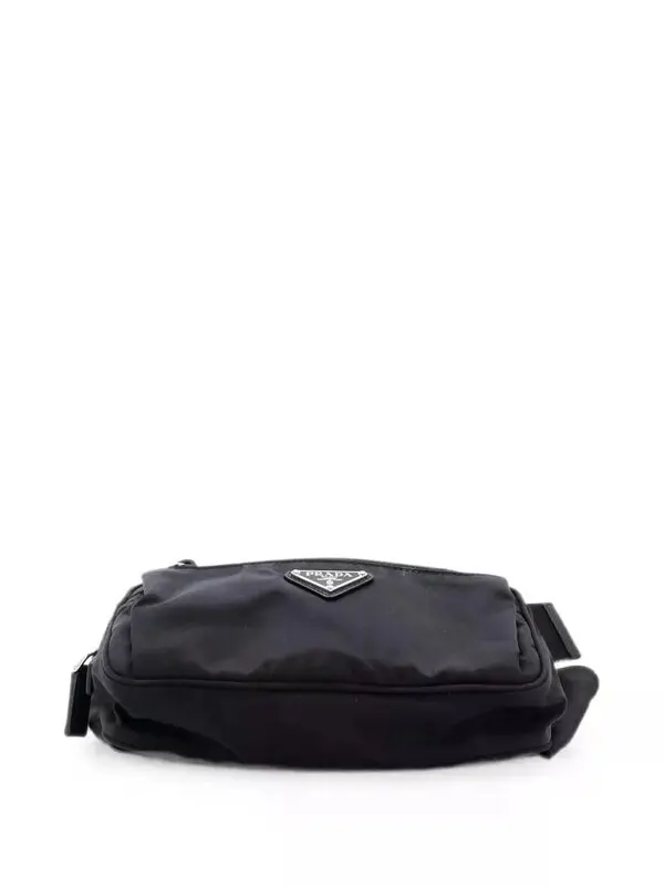 Prada Re-nylon Belt Bag With Saffiano Leather Detail