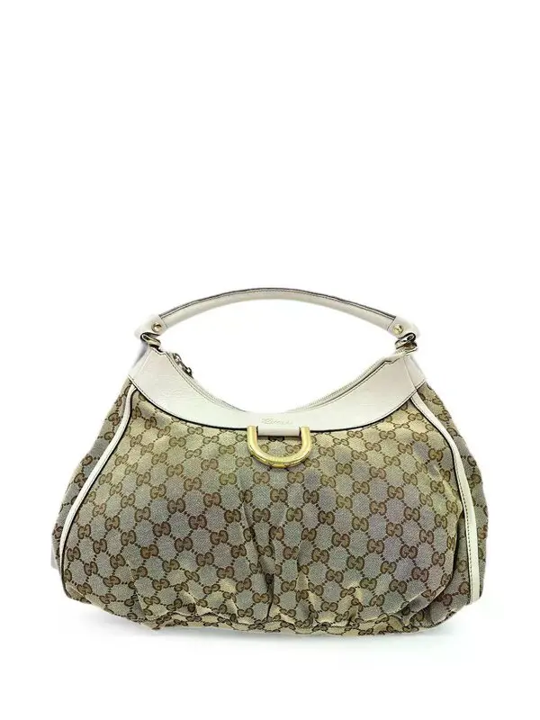 Gucci 2000s Gg Canvas D-ring Shoulder Bag - Neutrals