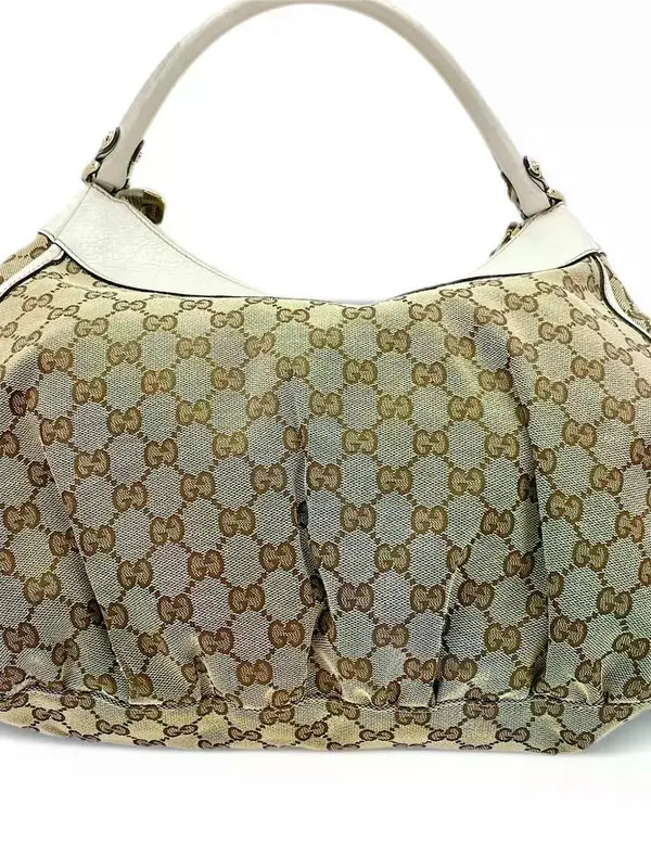 Gucci 2000s Gg Canvas D-ring Shoulder Bag - Neutrals