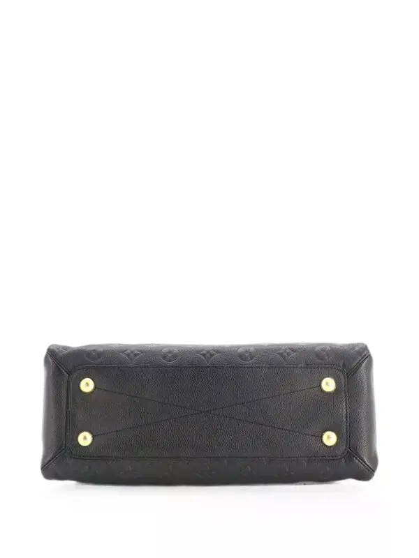 LOUIS VUITTON Monogram Empreinte Leather Vosges Mm Satchel - Black