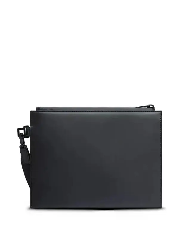 PIQUADRO Water-resistant Rubberized Clutch Bag