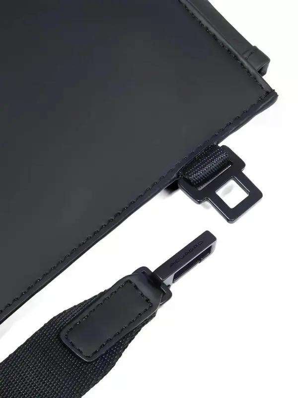 PIQUADRO Water-resistant Rubberized Clutch Bag