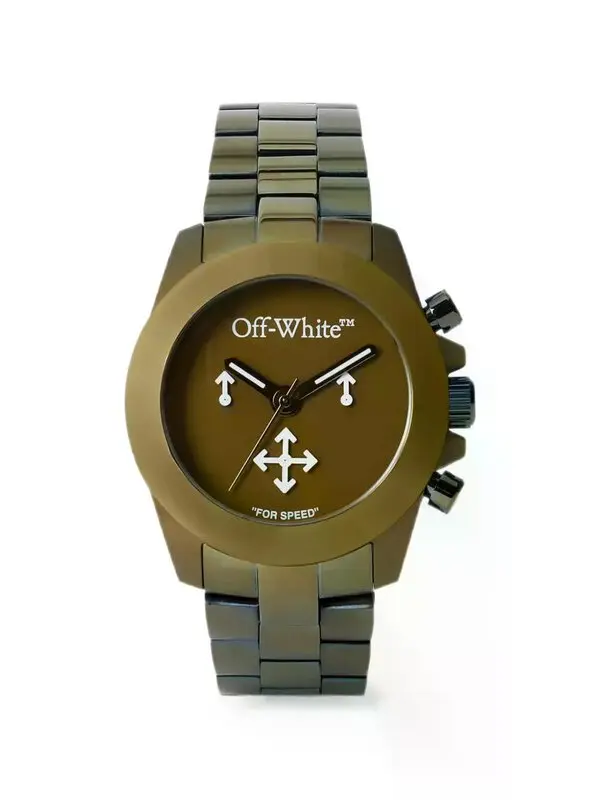 Off-White Reset Chronograph 40mm Watch - Brown