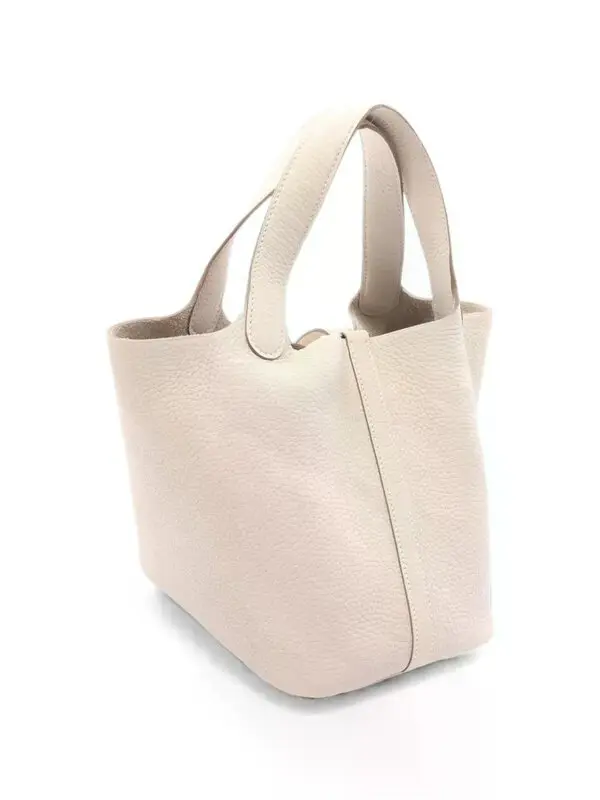 Hermès 2026 Pm Picotin Lock Leather Tote Bag - Neutrals