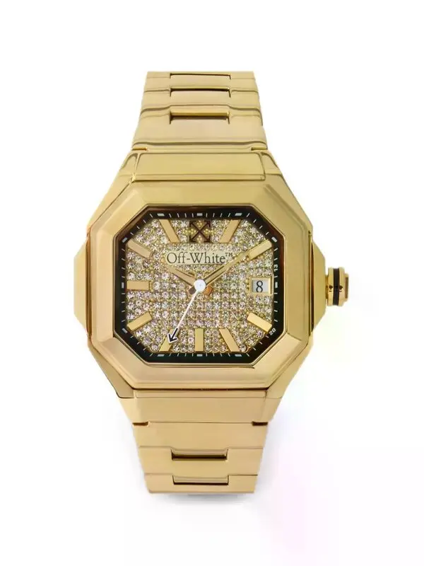 Off-White Shift Pavé 40mm Watch - Black