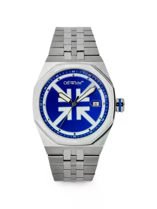Off-White No Grid Cushion-shaped 39mm Watch - Blue
