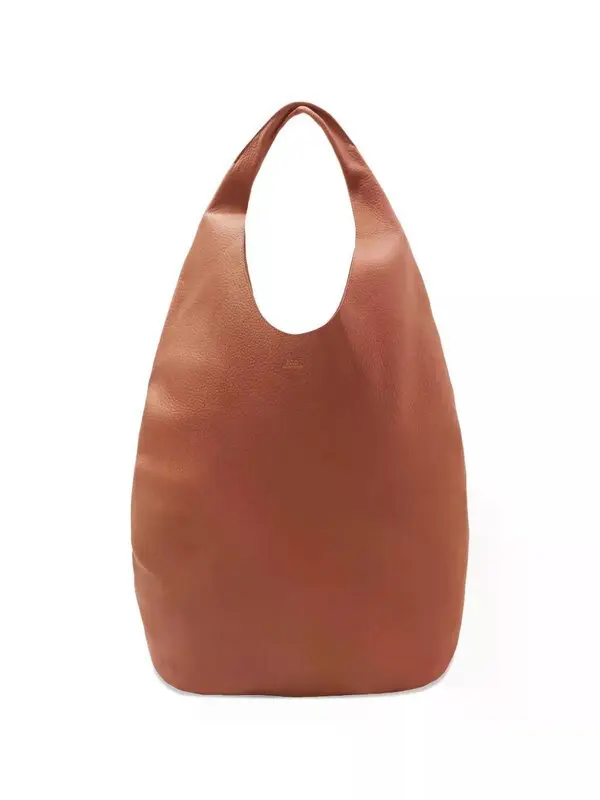 A.p.c. Le Neige Leather Tote Bag - Brown