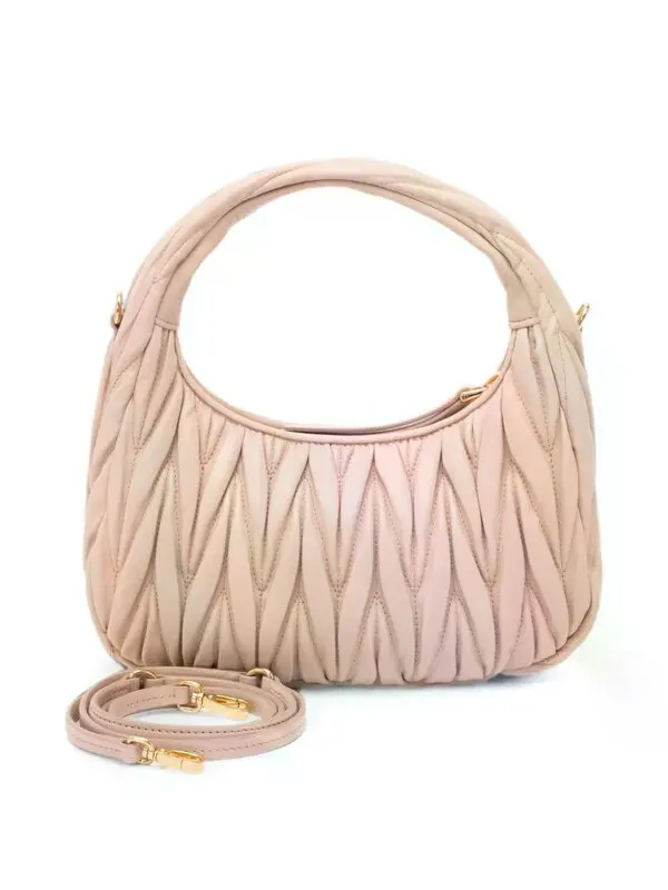 Miu Miu Small Wander Leather Matelassé Tote Bag